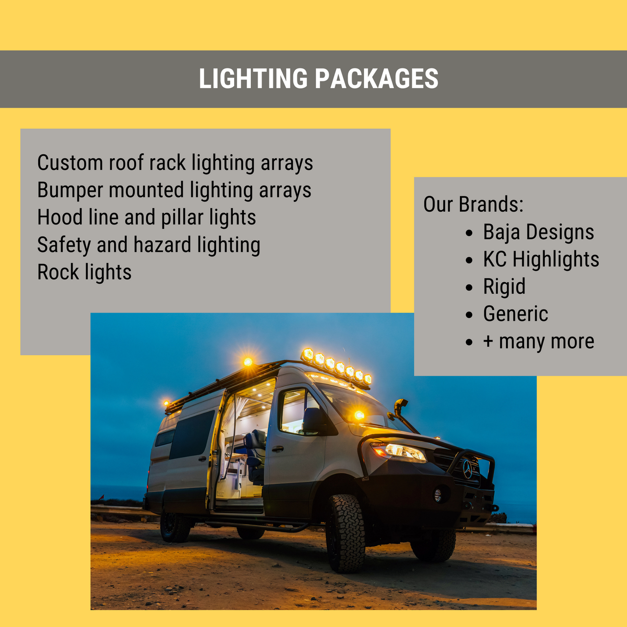 Lighting Packages – Rogue Vans